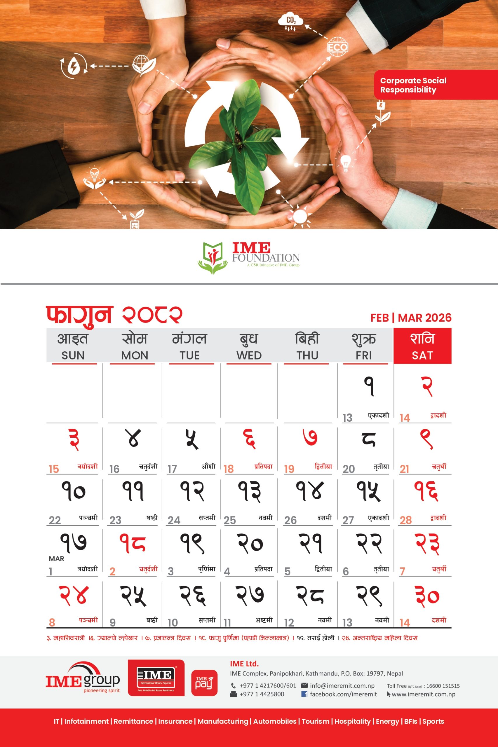 New Year Calendar - IME Remit